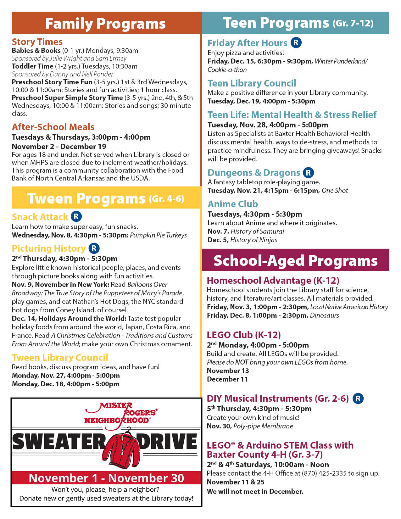 Program Guide | Baxter County Library