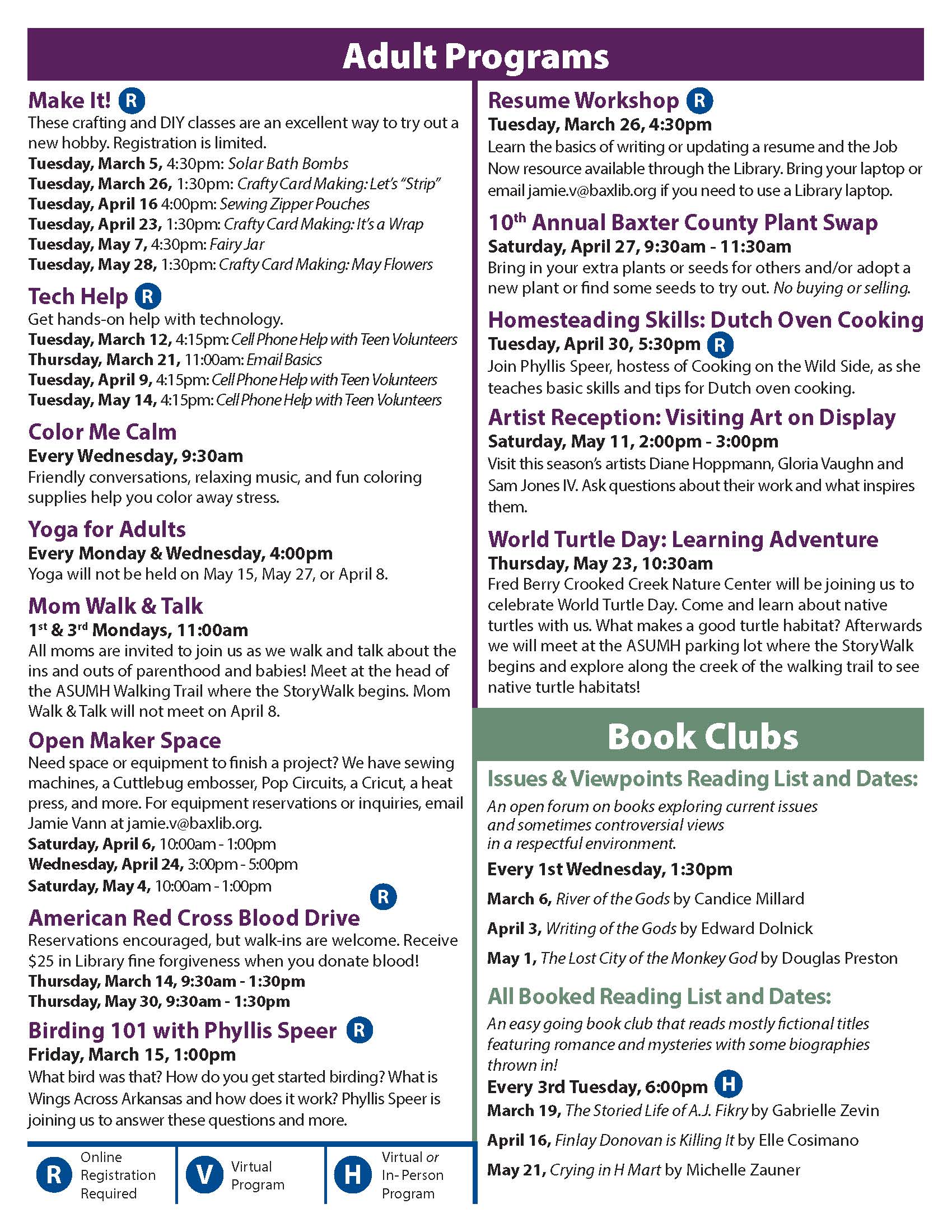 Program Guide | Baxter County Library
