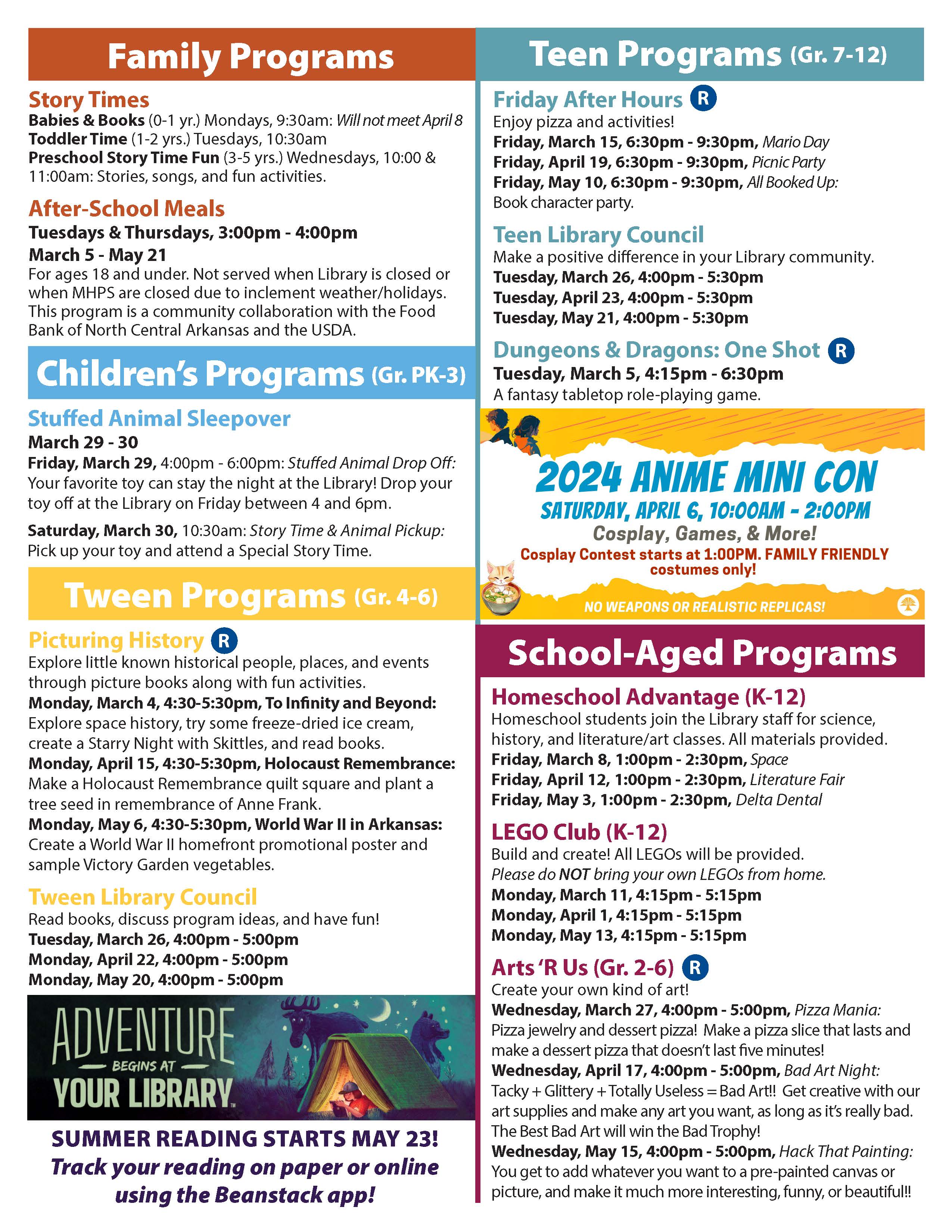 Program Guide | Baxter County Library